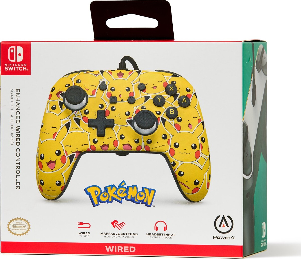 Køb Powera Enhanced Wired Controller For Nintendo Switch - Pikachu ...