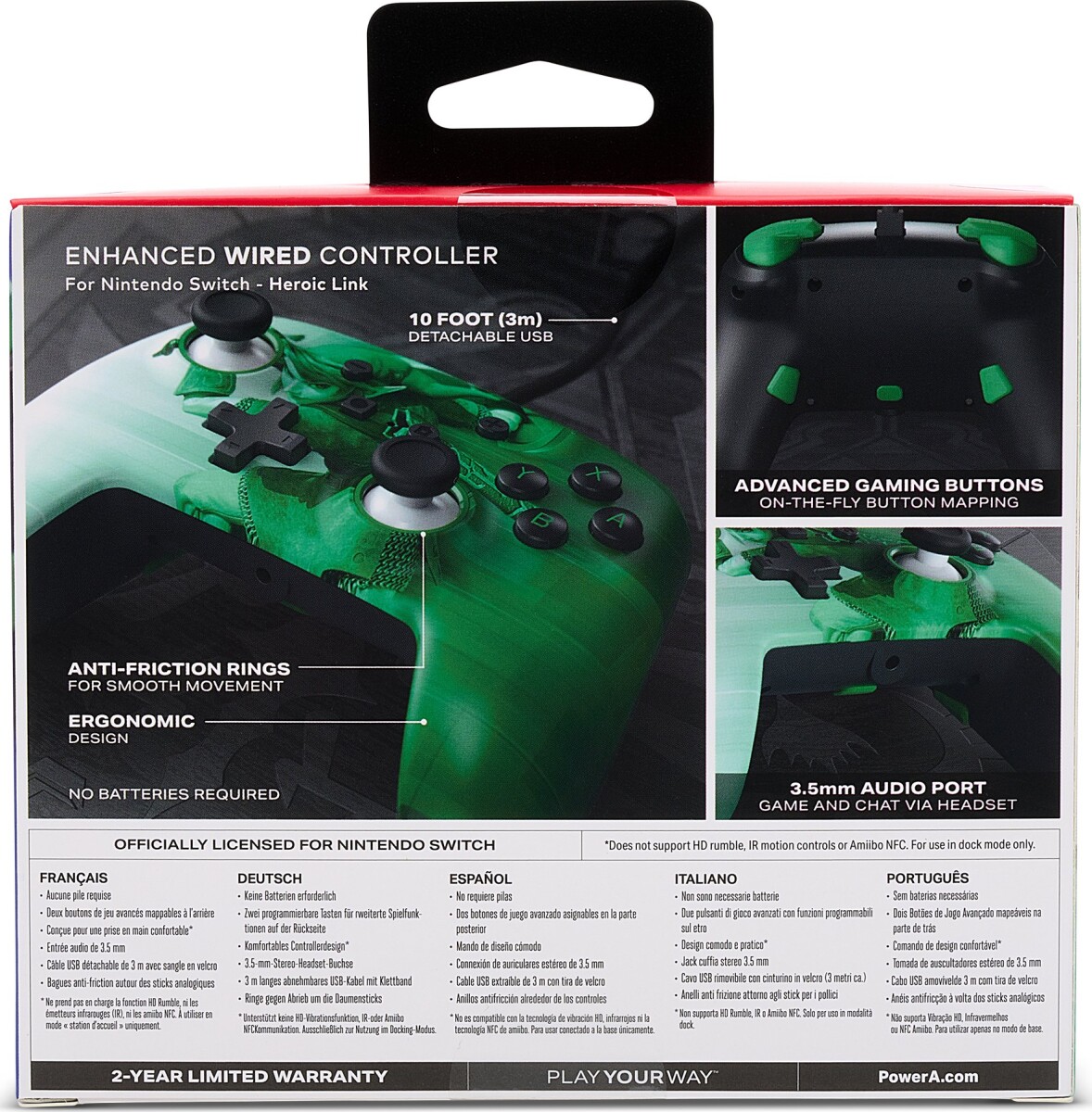 Køb Powera Enhanced Wired Controller - Nintendo Switch - Heroic Link ...