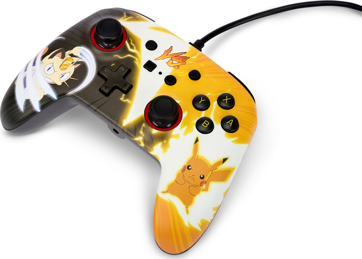 Powera Enhanced Wired Controller Nintendo Switch Pikachu Vs Meowth