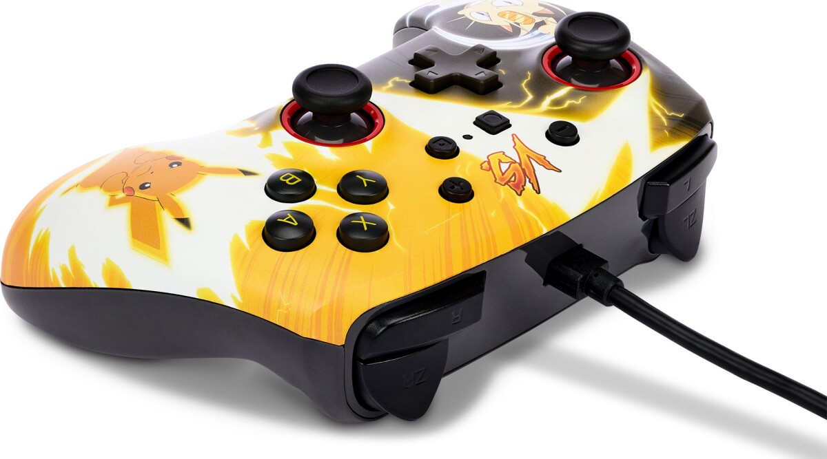 Powera Enhanced Wired Controller - Nintendo Switch - Pikachu Vs. Meowth ...