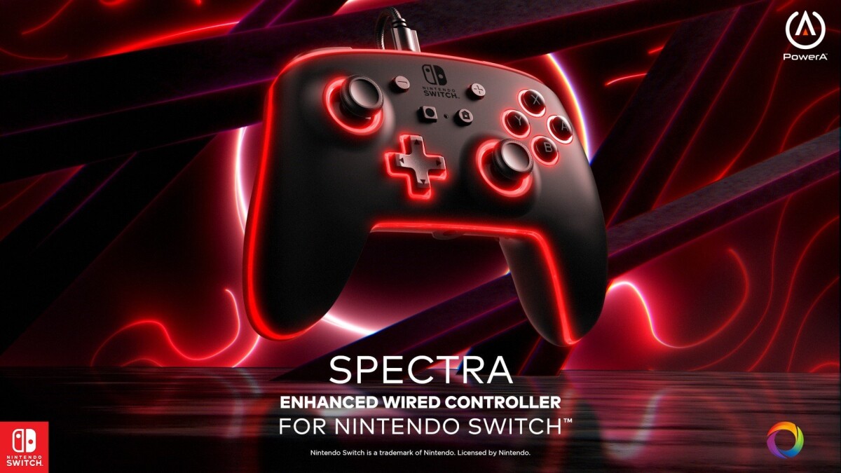 Powera Enhanced Wired Controller - Nintendo Switch Spectra - Black | Se ...