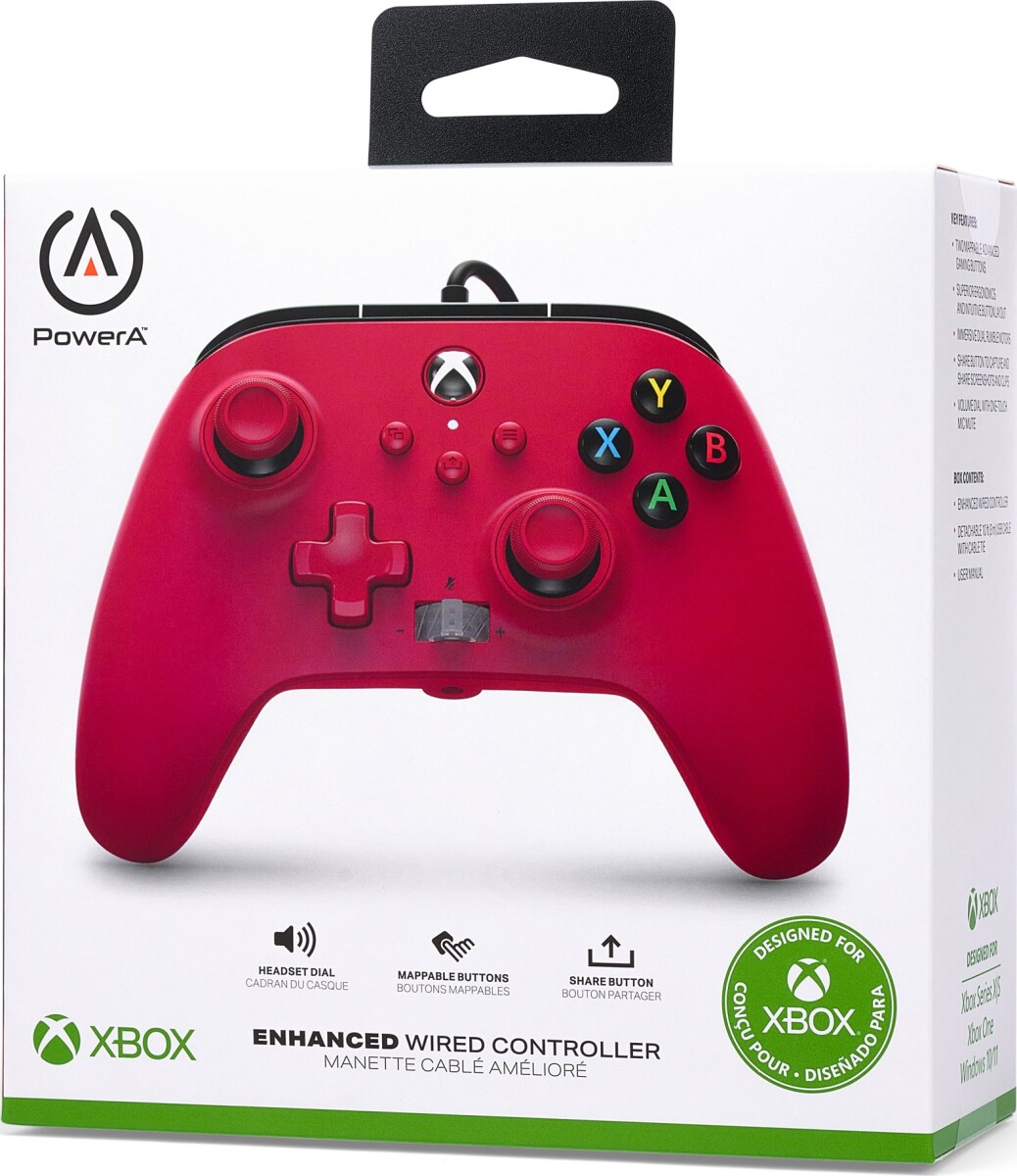 Powera Enhanced Wired Controller - Xbox Series X/s - Artisan Red | Se ...