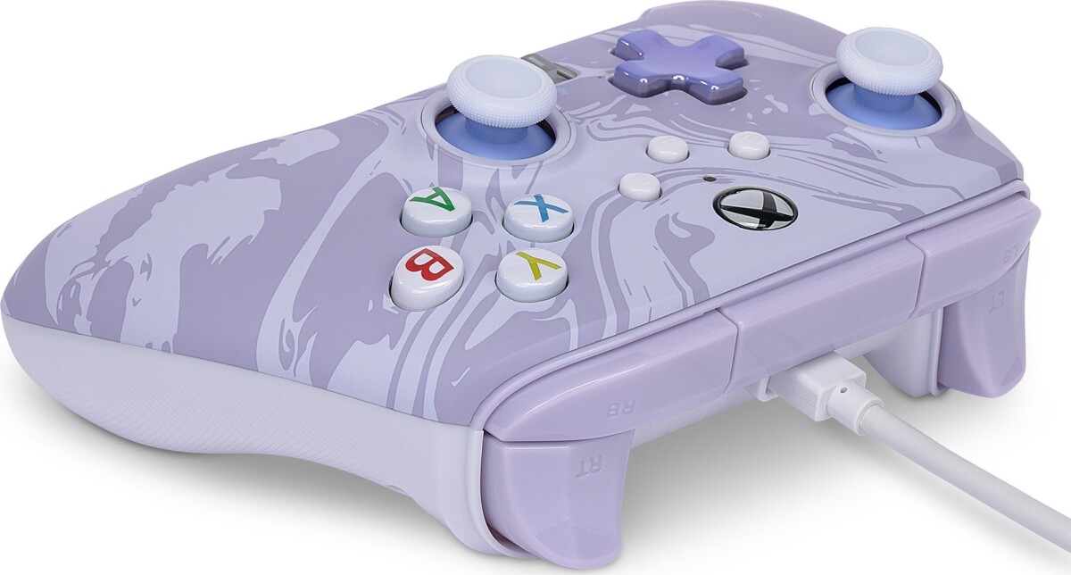 Køb Powera Enhanced Wired Controller - Xbox Series X/s - Lavender Swirl ...