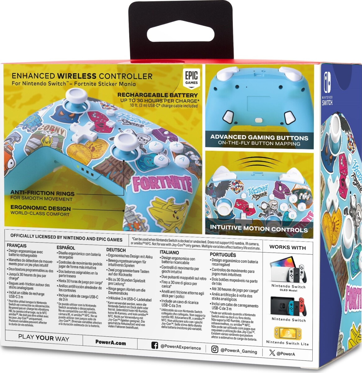 Køb Powera Enhanced Wireless Controller For Nintendo Switch - Fortnite ...