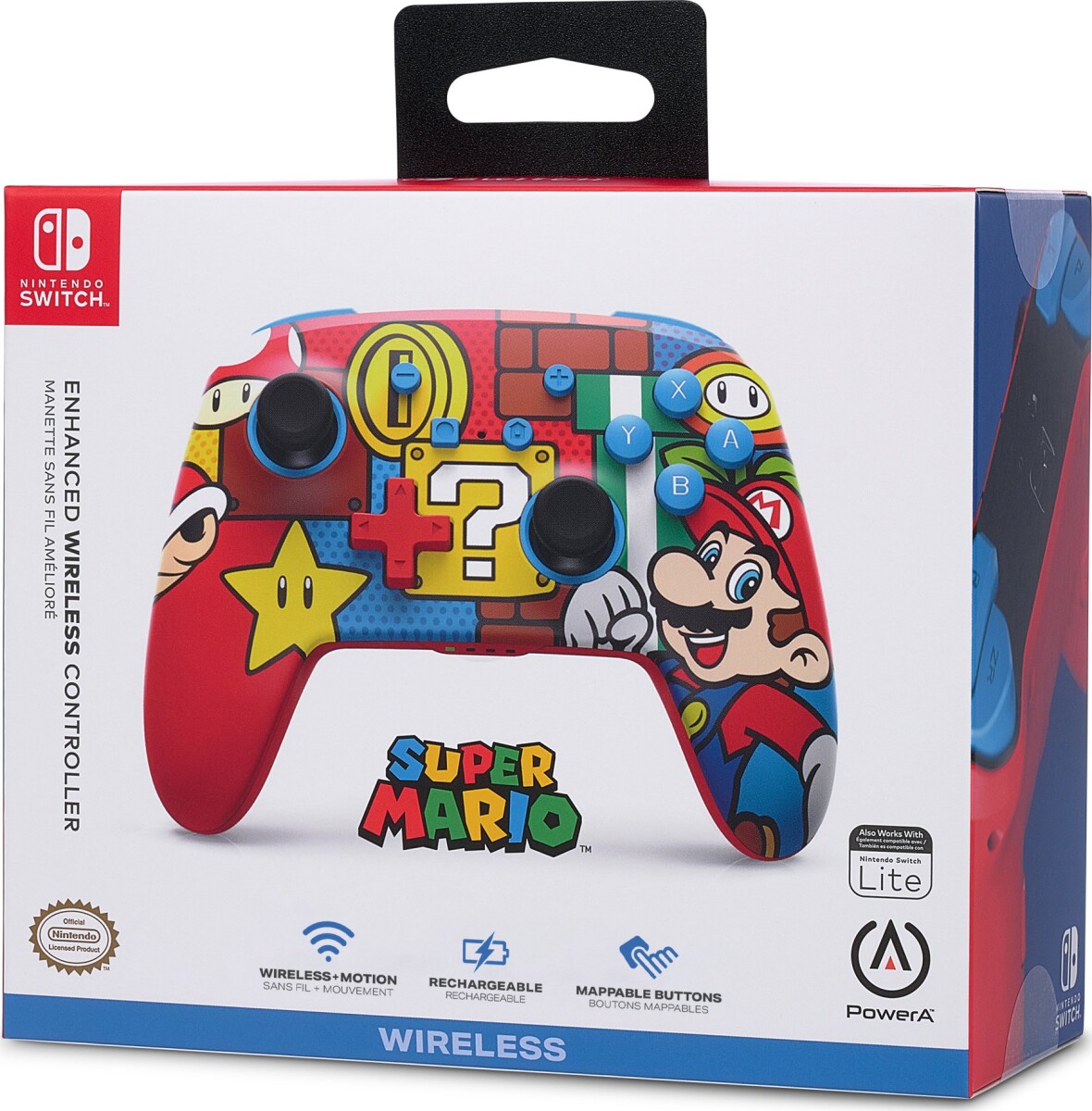 Køb Powera Enhanced Wireless Controller For Nintendo Switch - Mario Pop ...