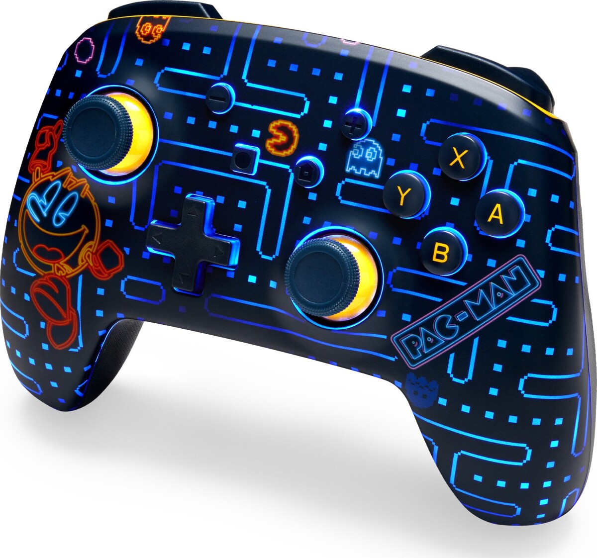 Køb Powera Enhanced Wireless Controller For Nintendo Switch With Lumectra - Pac-man Neon Arcade ...