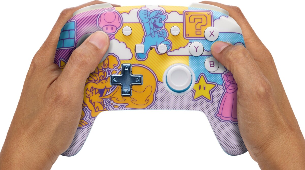 Powera Enhanced Wireless Controller - Mushroom Kingdom Pop Art ...