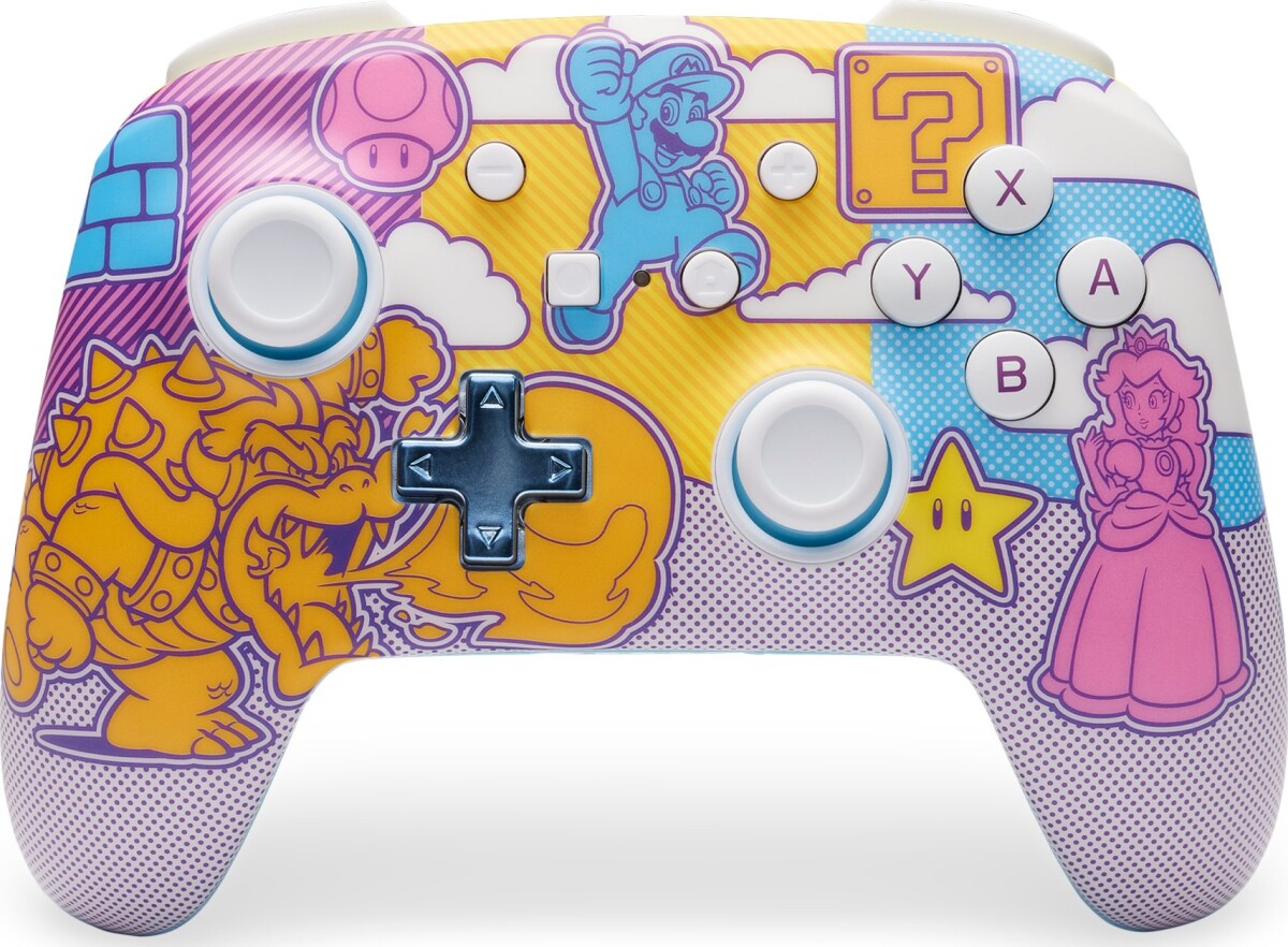 Powera Enhanced Wireless Controller - Mushroom Kingdom Pop Art ...
