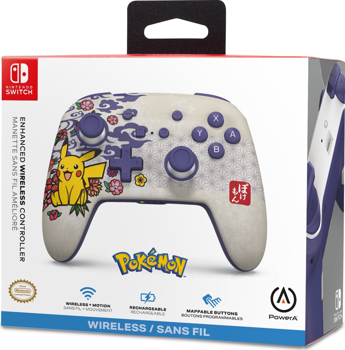 Køb Powera Enhanced Wireless Controller - Pikachu Blossom - Nintendo ...