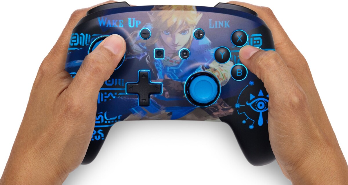 Køb Powera Enhanced Wireless Controller With Lumectra Etched - Wake Up ...