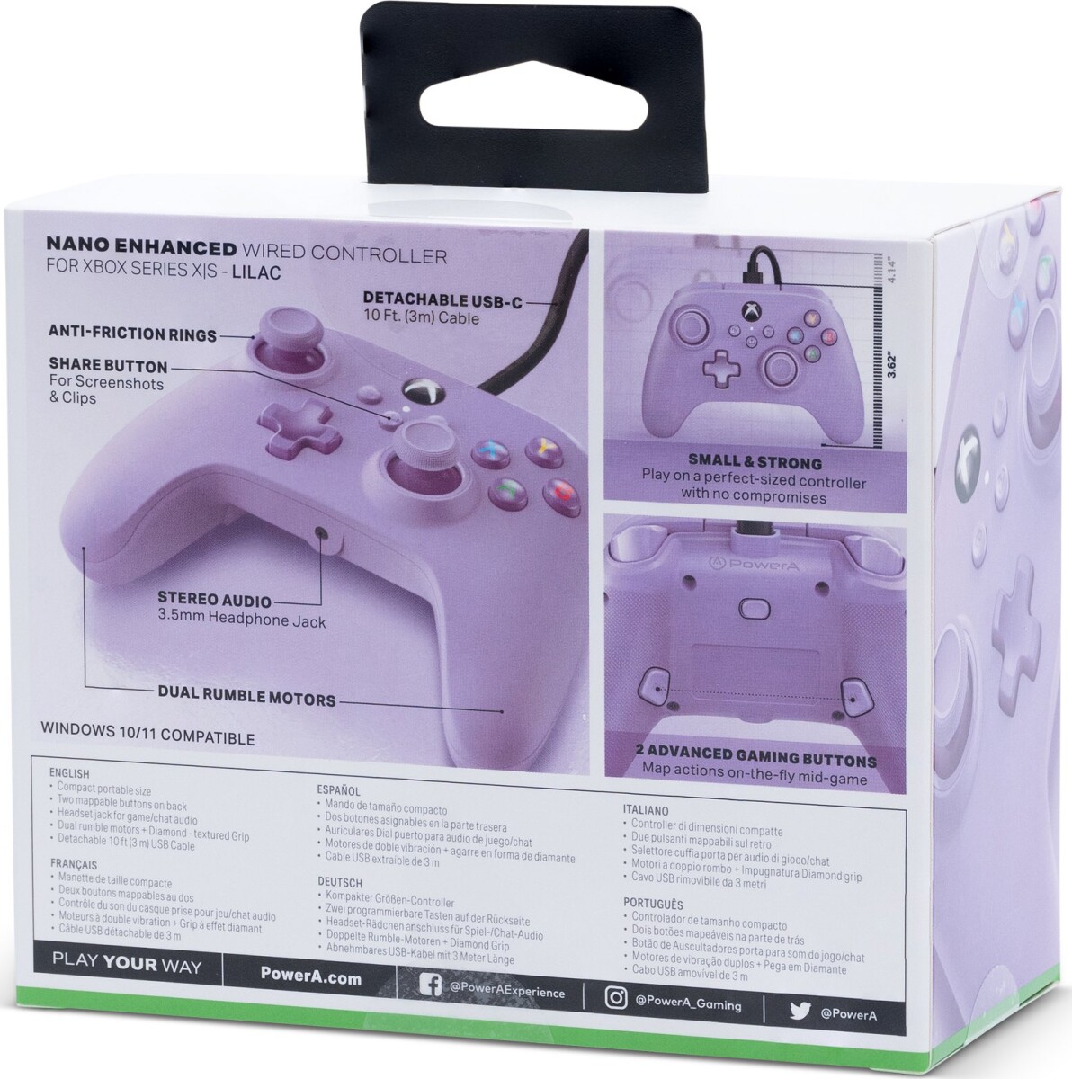 Powera Nano Enhanced Wired Controller - Xbox Series X/s - Lilac | Se ...