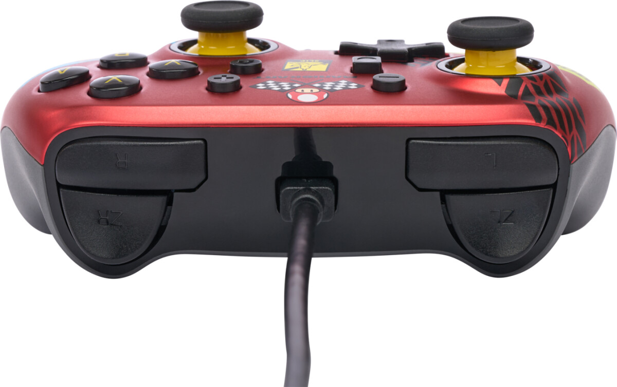 Powera Nano Wired Switch Controller - Mario Kart: Racer Red | Se tilbud ...