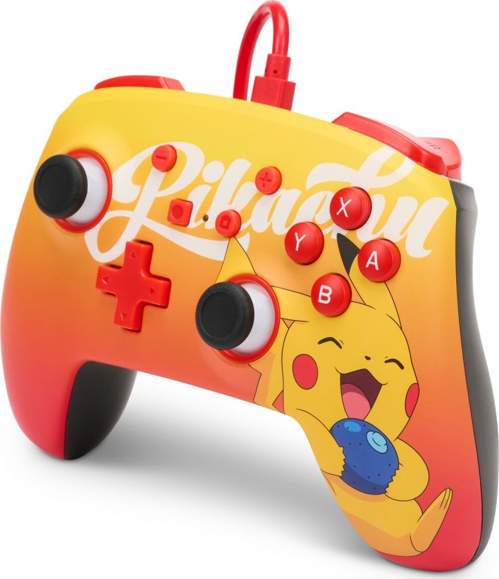Powera Nsw Enh Wired Controller - Oran Berry Pikachu | Se tilbud og køb ...