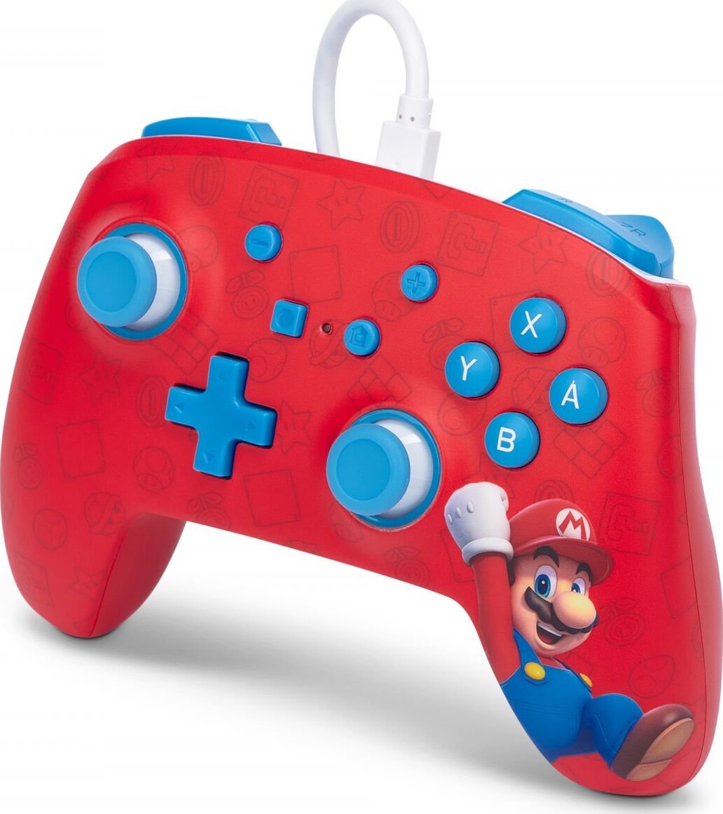 Powera - Enhanced Wired Controller Til Nintendo Switch - Mario | Se ...