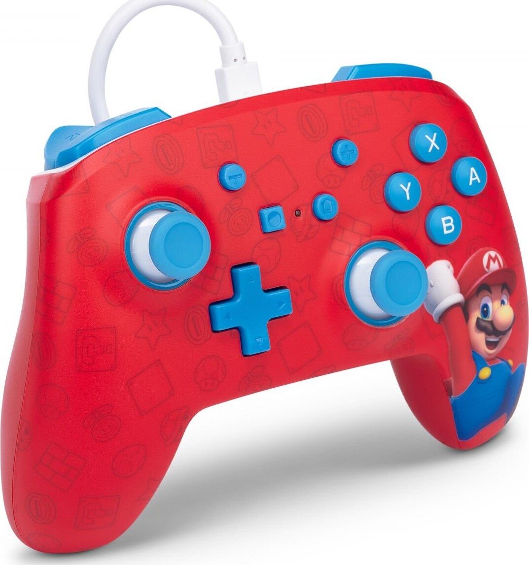 Køb Powera - Enhanced Wired Controller Til Nintendo Switch - Mario fra ...
