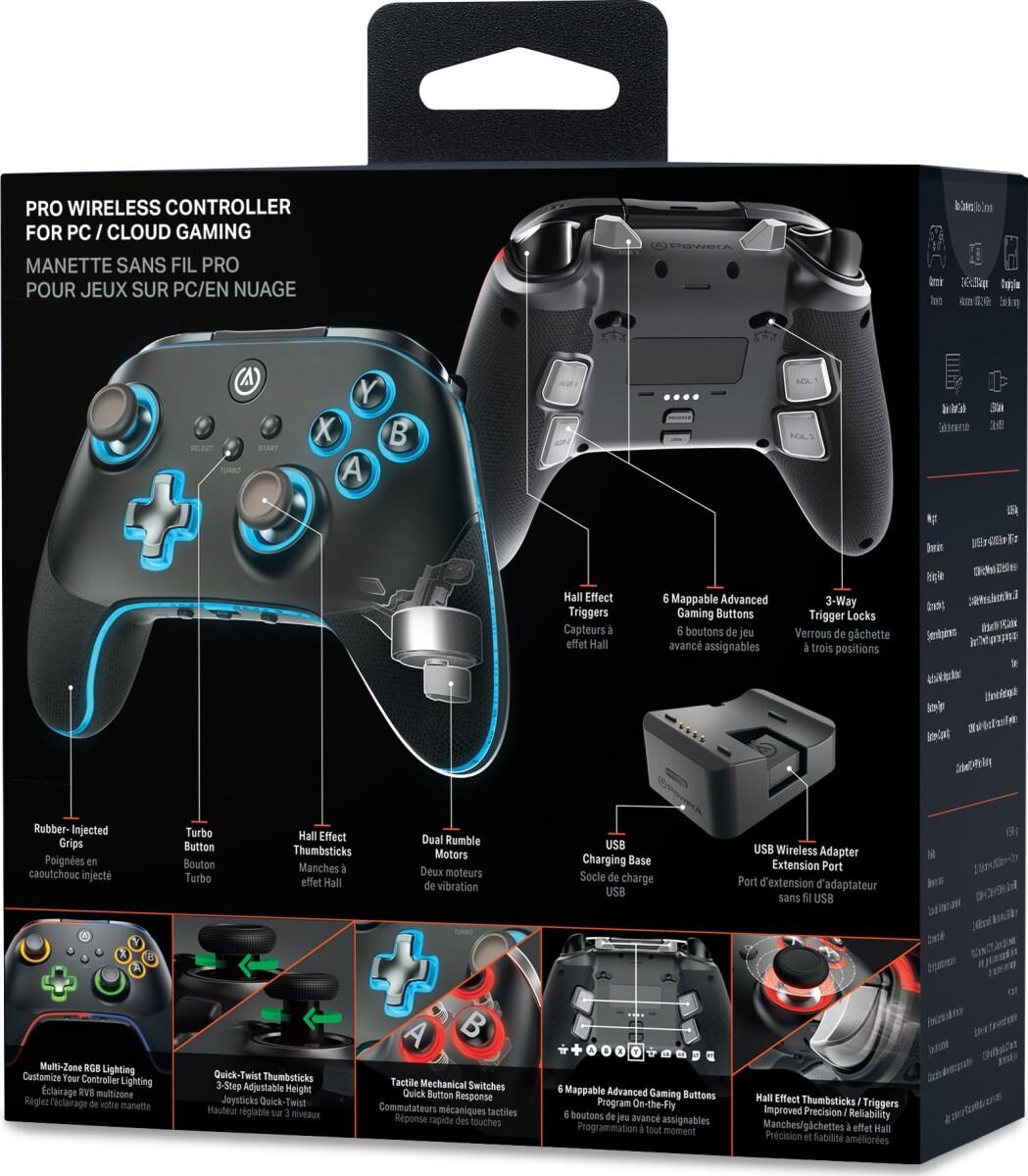 Køb Powera Pc/cloud Wireless Controller With Lumectra - Black - Pc/cloud fra Power A - Gucca.dk