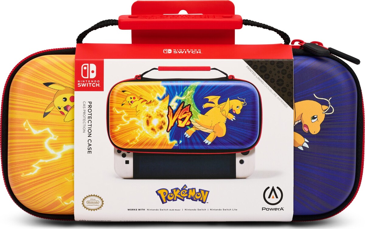 Powera Protection Case - Pikachu Vs. Dragonit | Se tilbud og køb på ...
