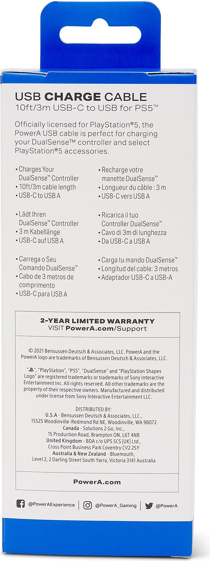 Powera Usb-c Cable Ps5 - 3 Meter ps5 → Køb billigt her - Gucca.dk