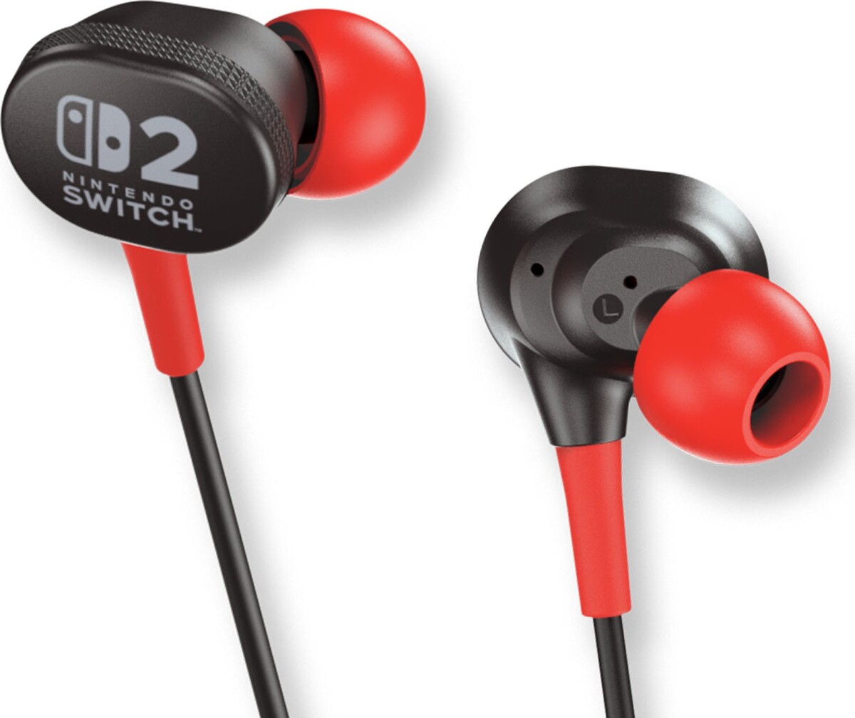 Køb Powera Wired Earbuds For Nintendo Switch 2- Black fra Power A ...