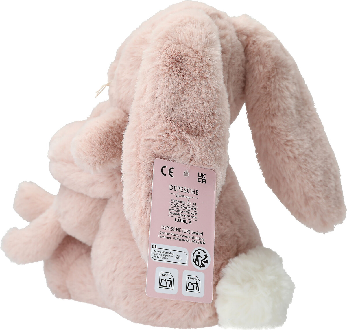 Køb Princess Mimi - Nelly Kanin Bamse Med Baby - Rosa - 29 Cm fra ...
