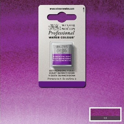 Køb Winsor & Newton - Akvarelfarve 1/2 Pan - Quinacridone Violet - Gucca.dk