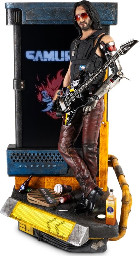 Purearts Cyberpunk 2077 - Johnny Silverhand Exclusive Statue Scale 1/4 ...