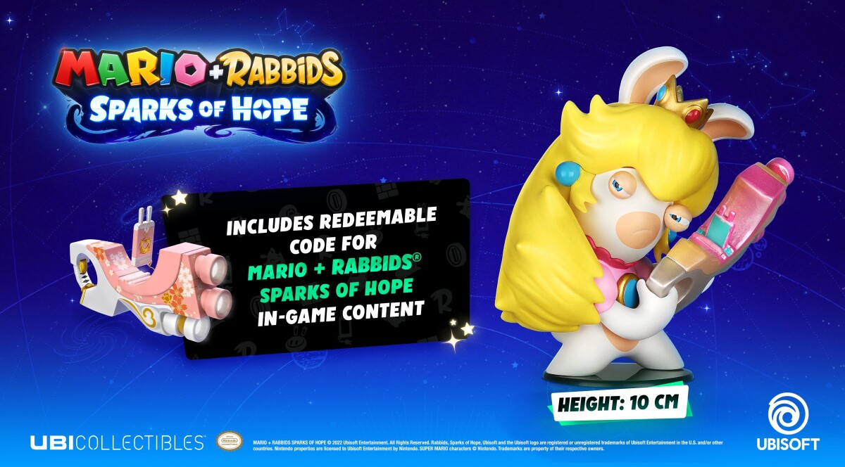 Rabbid Peach Figur - Ubisoft - 10 Cm | Se tilbud og køb på Gucca.dk