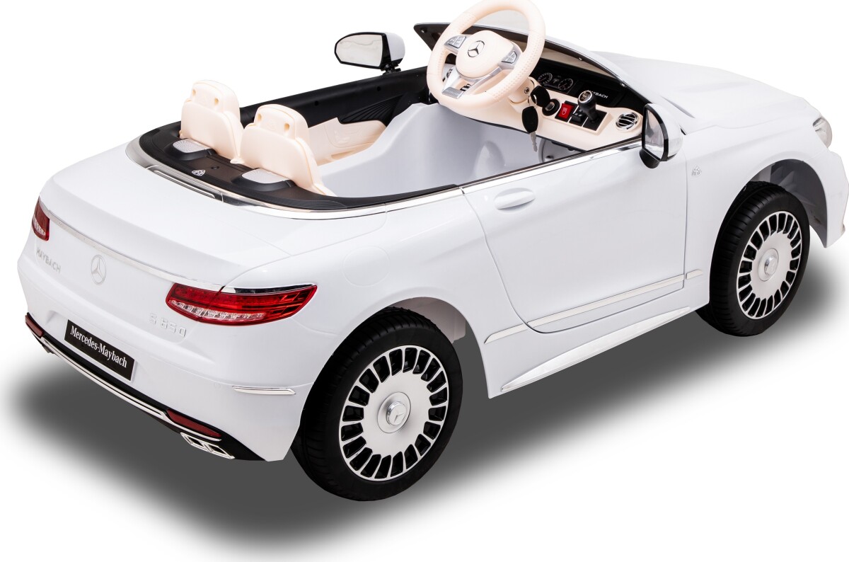 Mercedes-maybach Cabriolet Elbil Til Børn - Race N' Ride - Hvid | Se ...