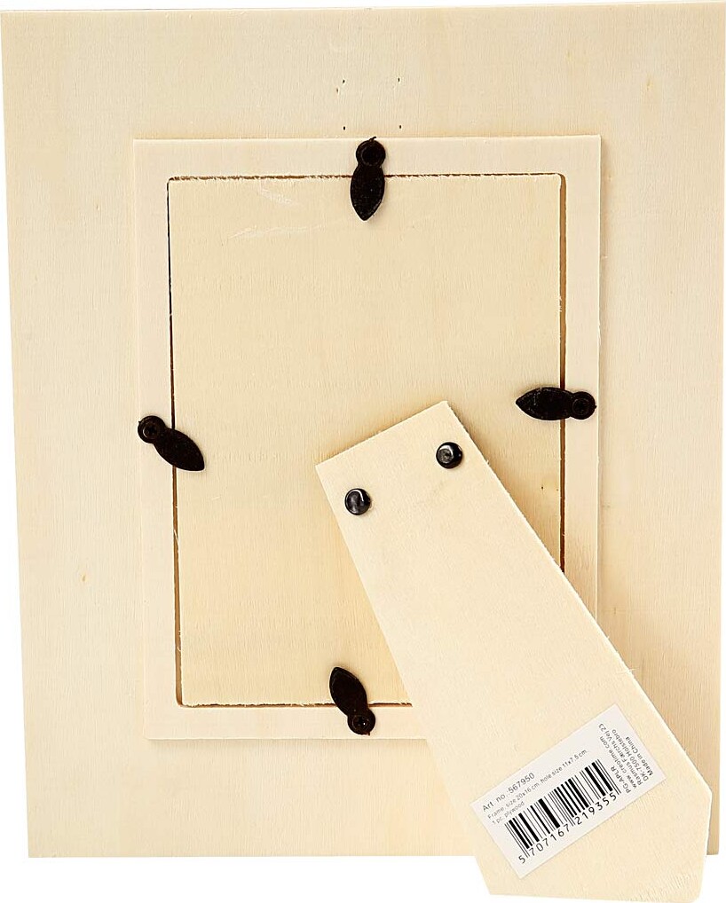 Køb Træramme Med Støttefod - Str. 20x16 Cm fra Creativ Company - Gucca.dk