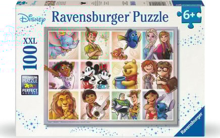 Ravensburger Puslespil - Disney Karakterer - Xxl - 100 Brikker | Se ...
