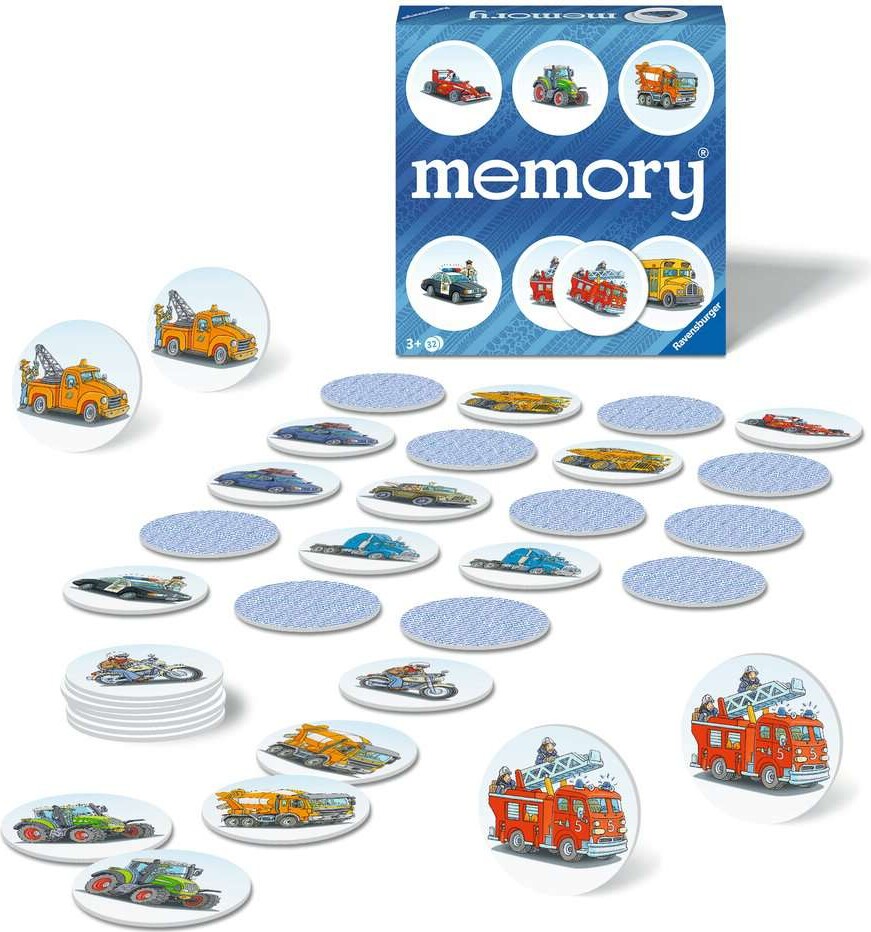 Vendespil - Køretøjer Memory - Ravensburger | Se tilbud og køb på Gucca.dk