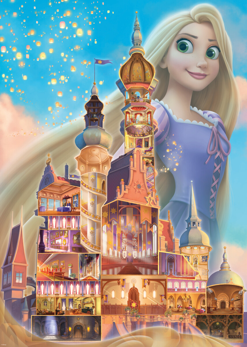 Køb Ravensburger Puslespil - Disney Castle - Rapunzel - 1000 Brikker ...