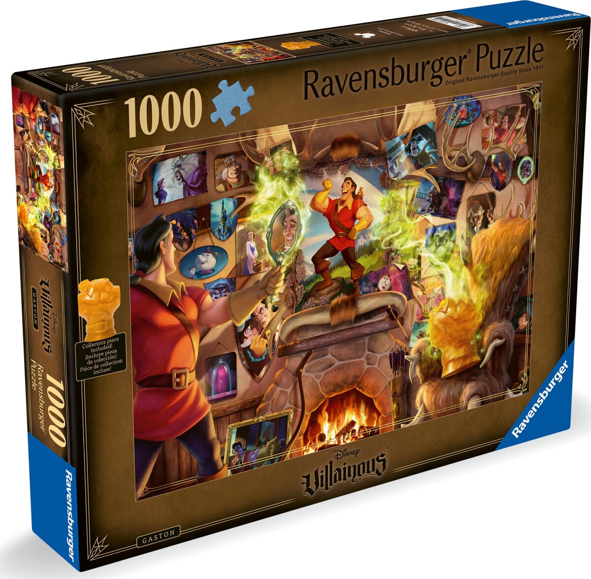 Ravensburger - Disney Villainous Puslespil - Gaston - 1000 Brikker | Se ...
