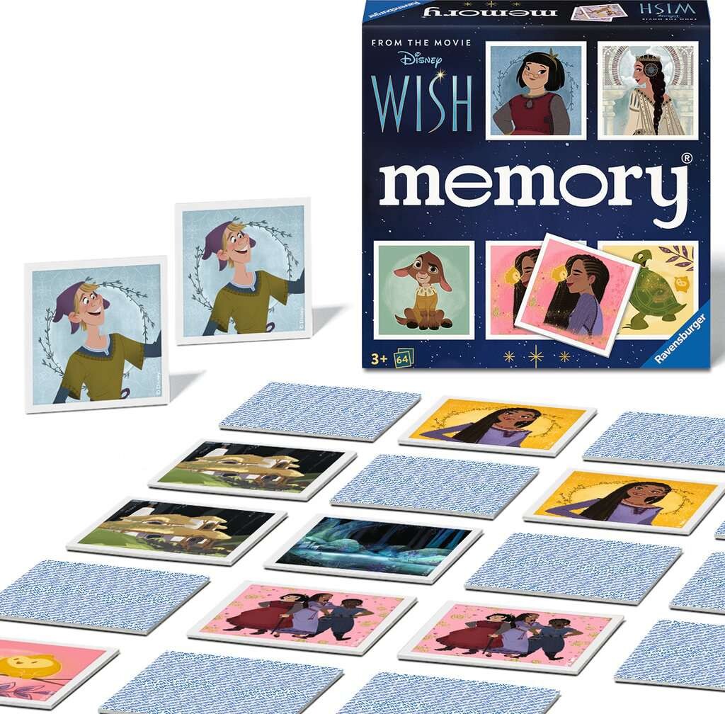 Disney Memory Spil - Disney Wish - Ravensburger | Se tilbud og køb på ...