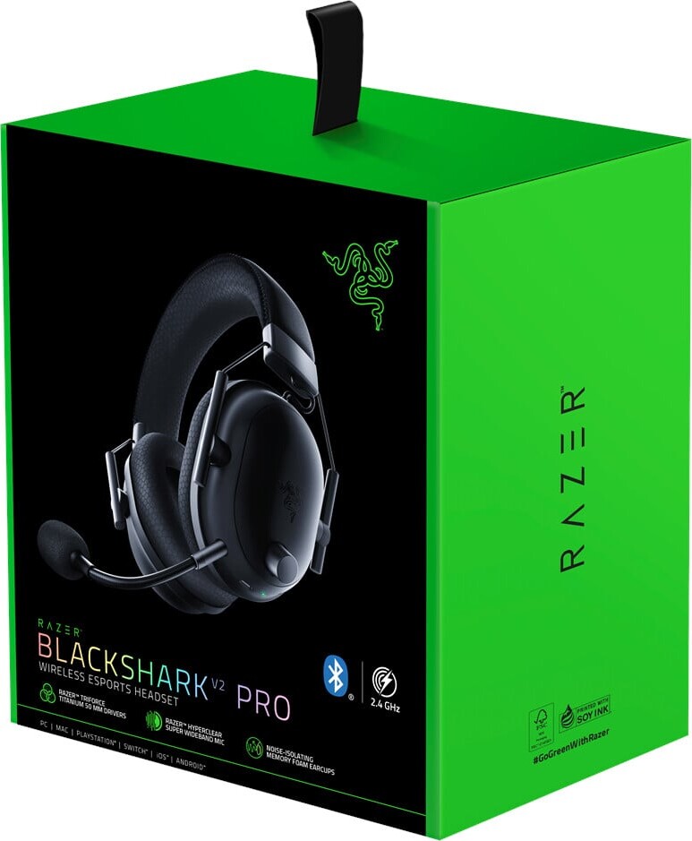 Razer Blackshark V2 Pro - Trådløst Gaming Headset Med Thx Spatial Audio | Se tilbud og køb på ...