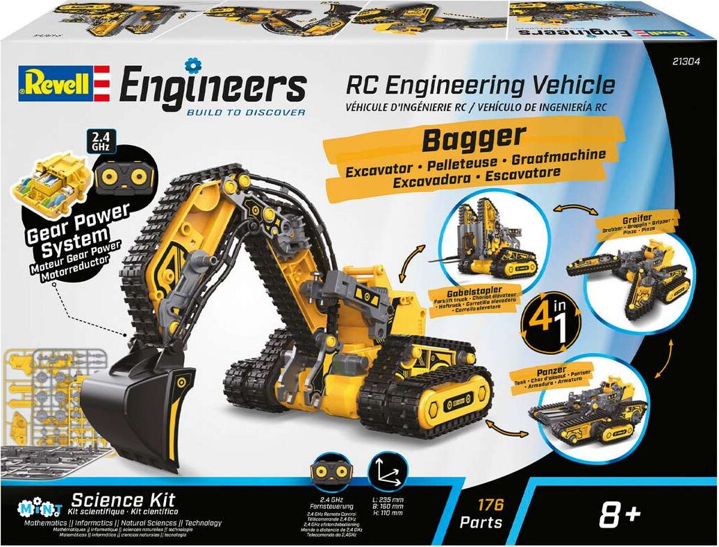Køb Revell - Engineers - Rc Engineering Vehicle 4-i-1 Byggesæt - 21304 ...