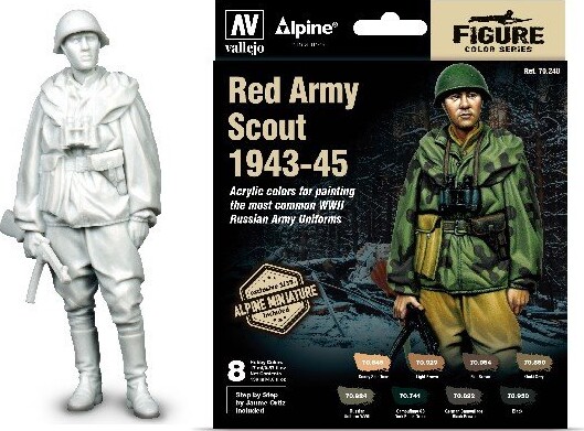Køb Vallejo - Figur Maling Sæt - Red Army Scout 1943-45 - 1:35 - 8x17 ...