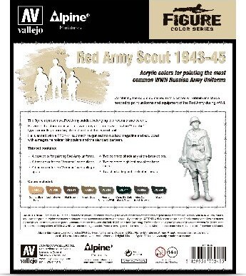 Vallejo - Figur Maling Sæt - Red Army Scout 1943-45 - 1:35 - 8x17 Ml ...