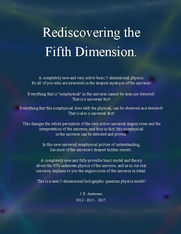 Køb Rediscovering The Fifth Dimension af Jan Edvin Andersen - english ...