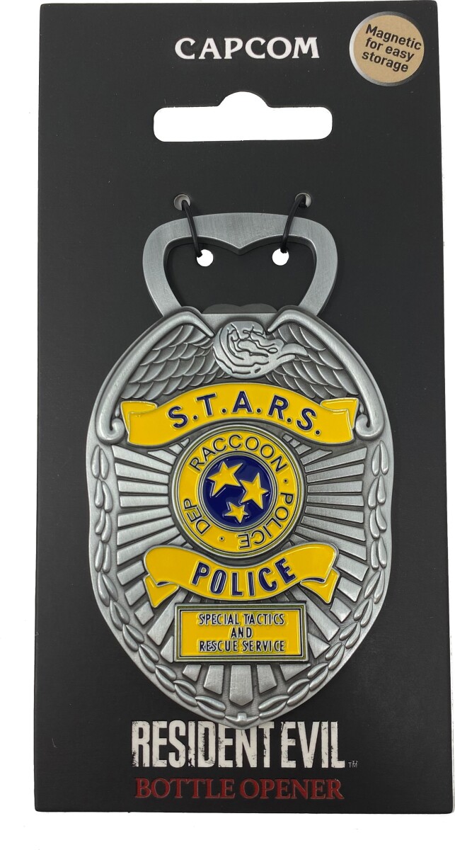 Resident Evil Police Badge Bottle Opener | Se tilbud og køb på Gucca.dk