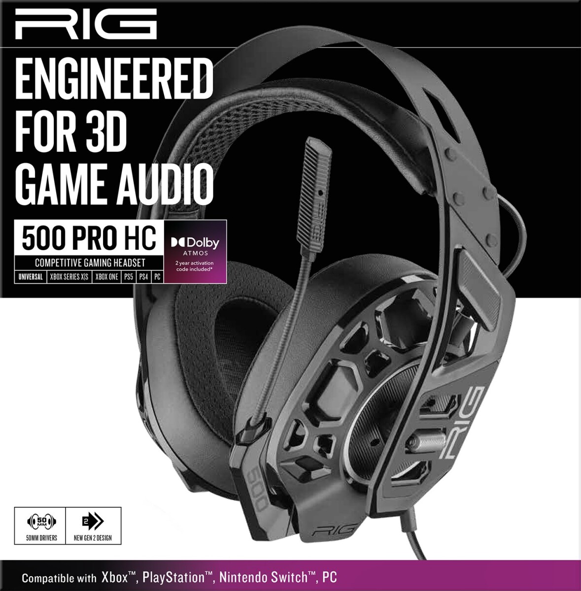 Rig 500 Pro Hc - Gaming Headset - Ps5 Xbox Switch Pc - Sort | Se tilbud ...