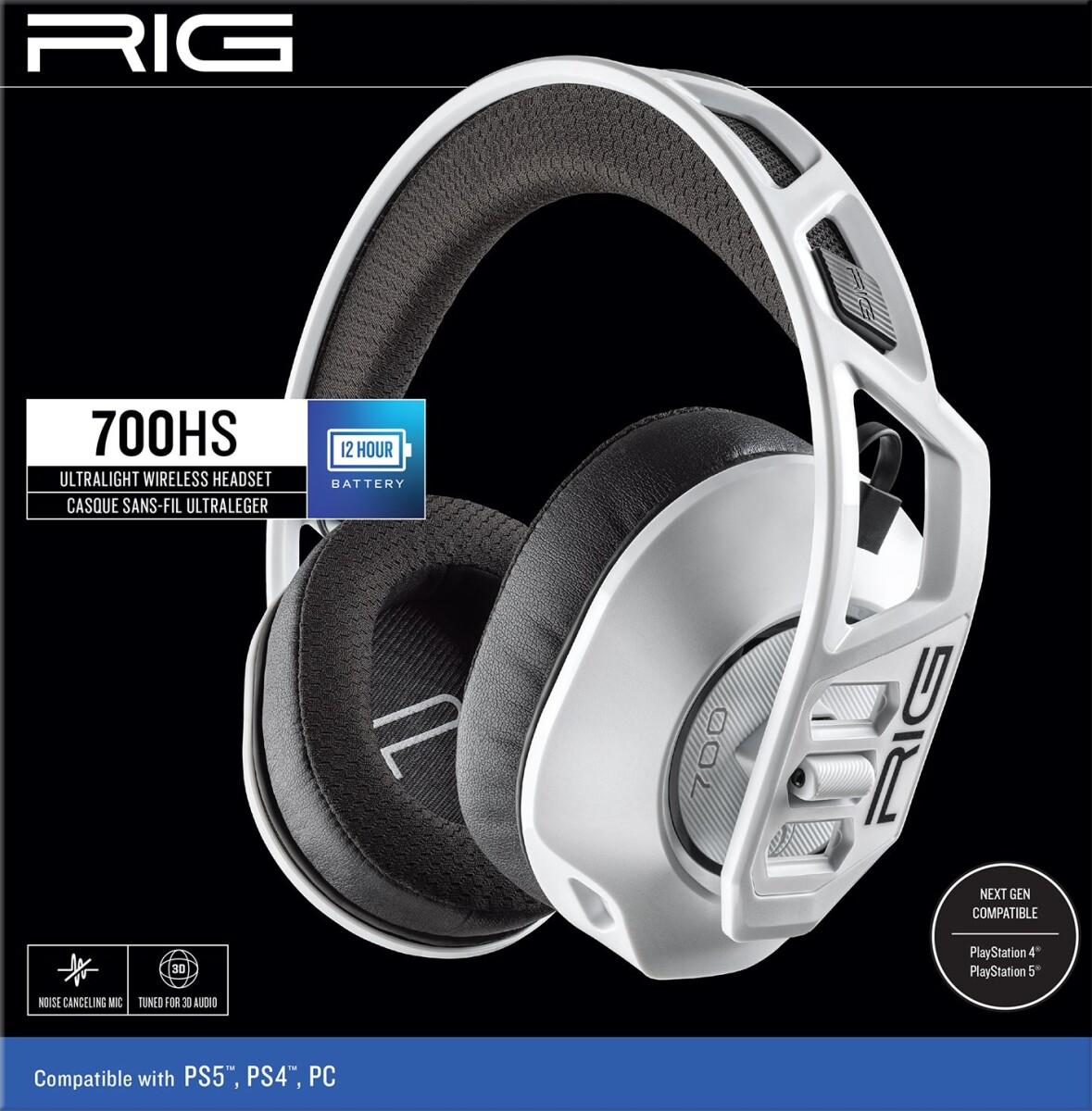 Køb Plantronics Rig 700 Hs - Trådløst Ps4 Ps5 Headset - Hvid fra Nacon ...