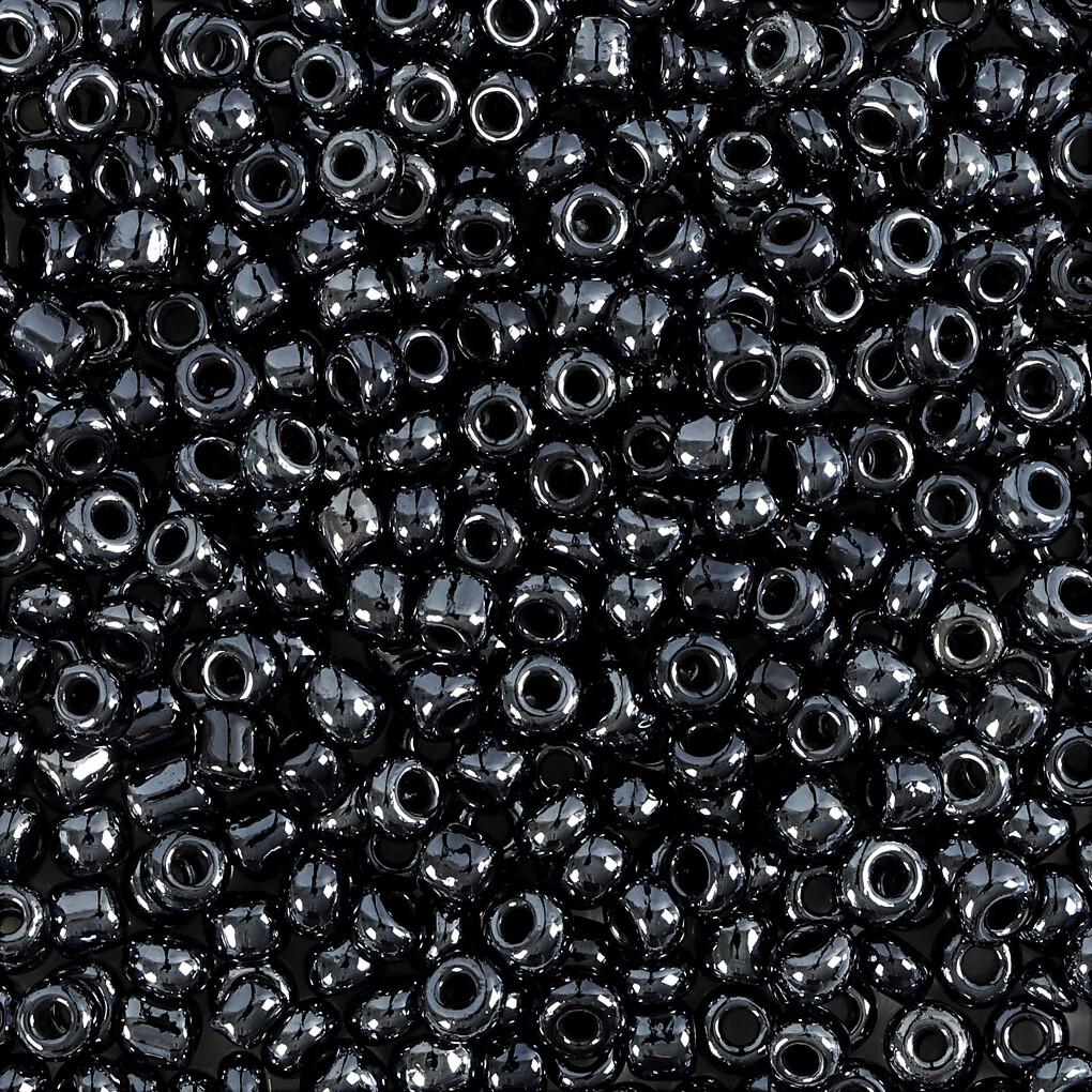 Køb Rocaiperler - Glasperler - ø 3 Mm Hul 0,6-1,0 Mm - Sort Metallic ...