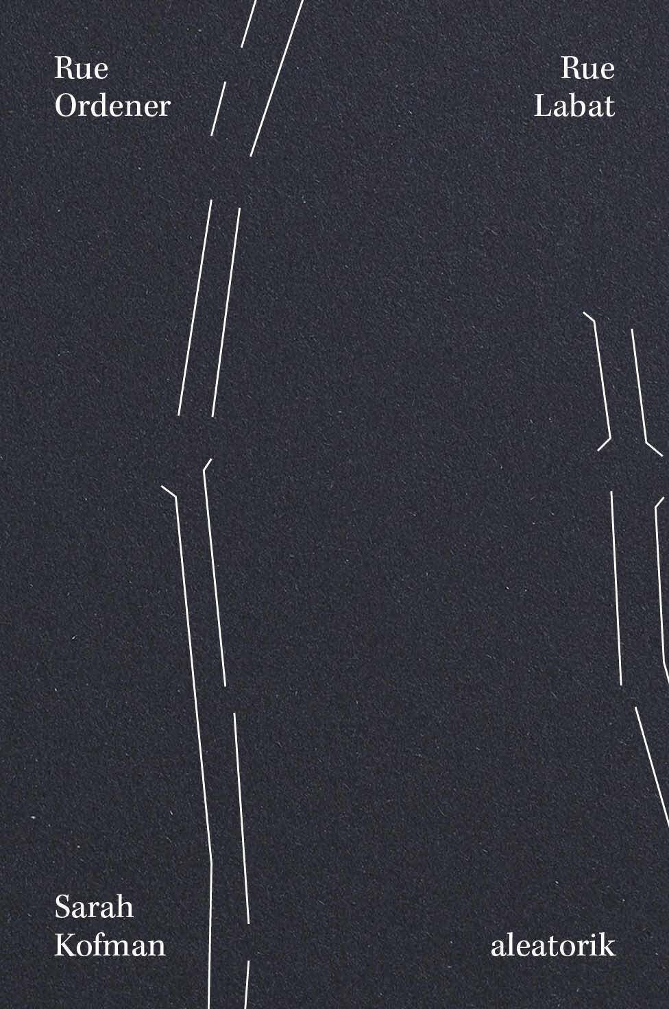 Køb Rue Ordener, Rue Labat af Sarah Kofman - bog hæftet - Gucca.dk