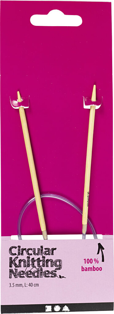 Køb Rundpinde Sæt - Bambus Træ - ø 3,5 Mm - L 40 Cm fra Creativ Company - Gucca.dk