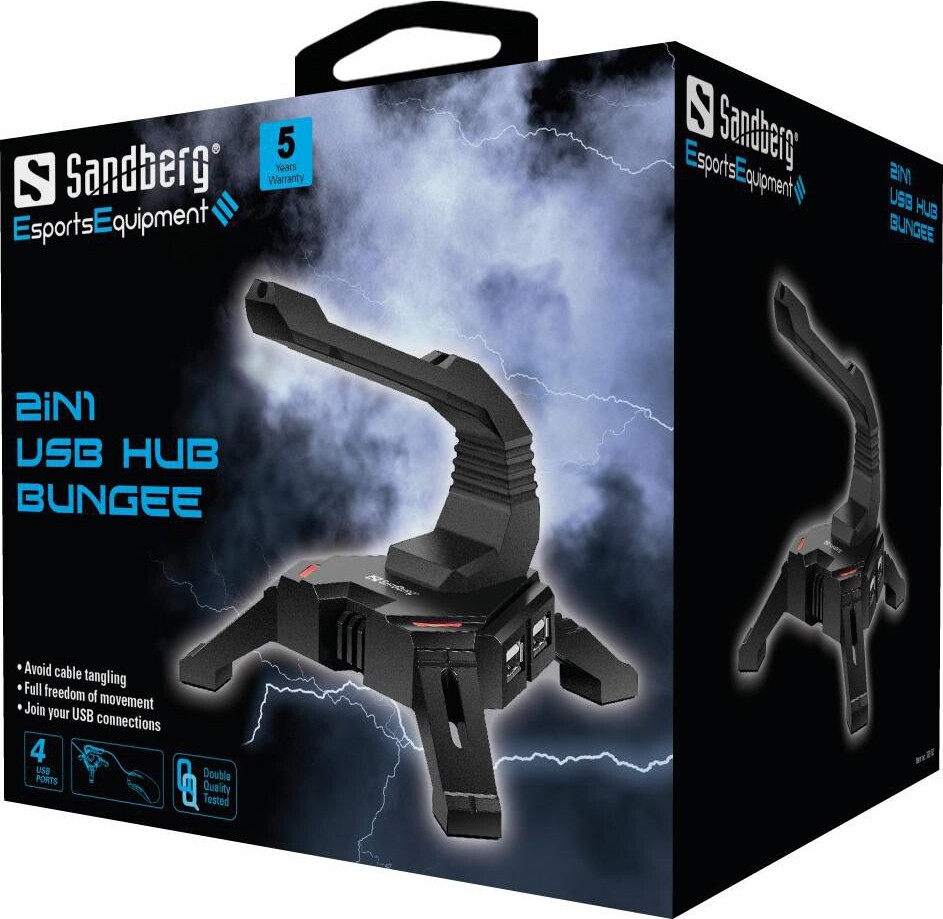 Køb Sandberg - 2in1 Usb Hub Bungee - Gucca.dk