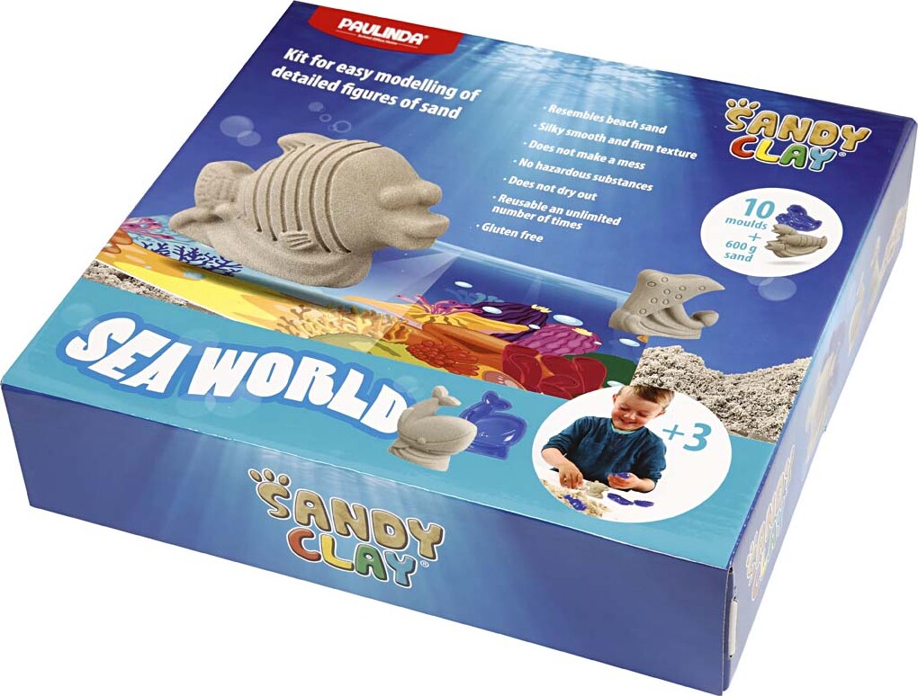 Sandy Clay - Sea World Modellervoks Legesæt - Natur | Se tilbud og køb ...