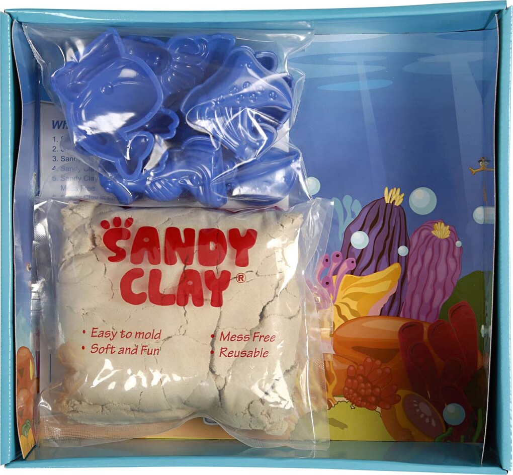 Sandy Clay - Sea World Modellervoks Legesæt - Natur | Se tilbud og køb ...