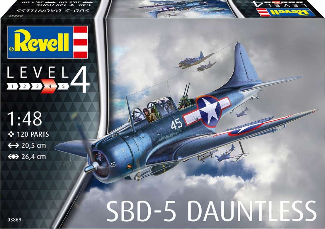 Køb Revell - Sbd-5 Dauntless Fly Byggesæt - 1:48 - Level 4 - 03869 ...