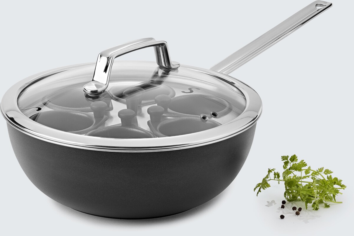 Scanpan - Techniq æggekoger Med 6 Skåle | Se tilbud og køb på Gucca.dk